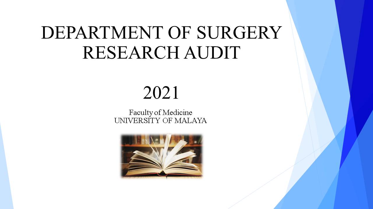 Research Audit – Research & Surgical Research Lab
